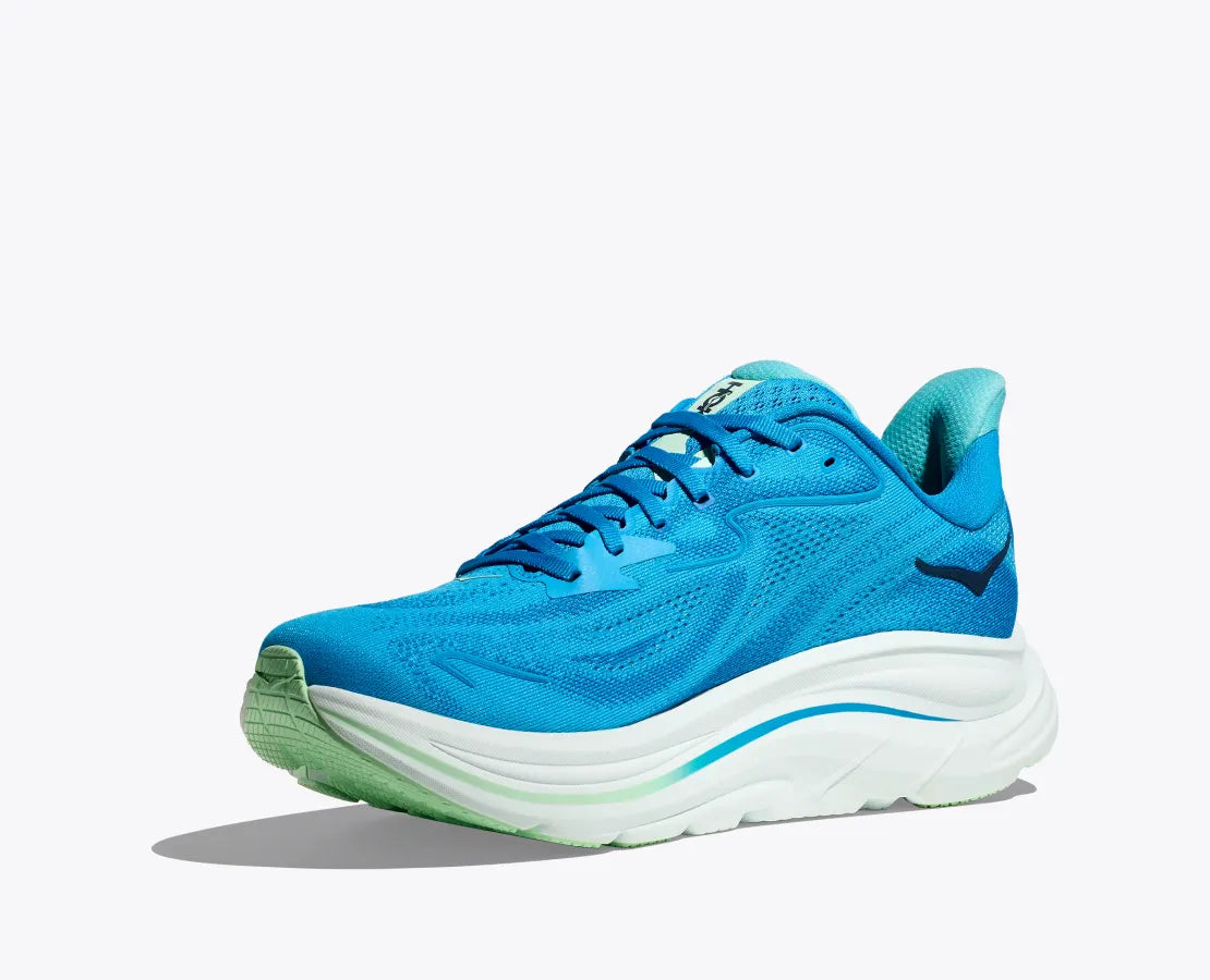 Hoka Mens Clifton 10 (D) (Hoka Blue/Skyward Blue) – The Happy Runner