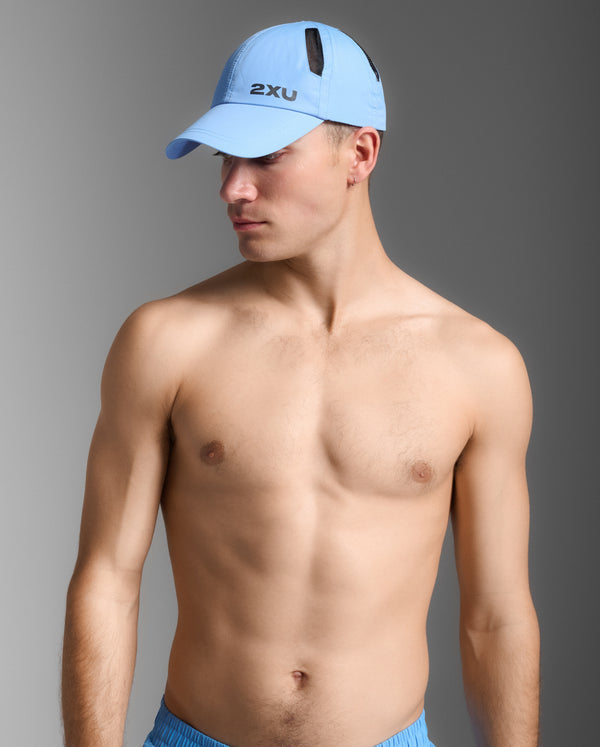 2XU Run Cap (Azure Blue) – The Happy Runner