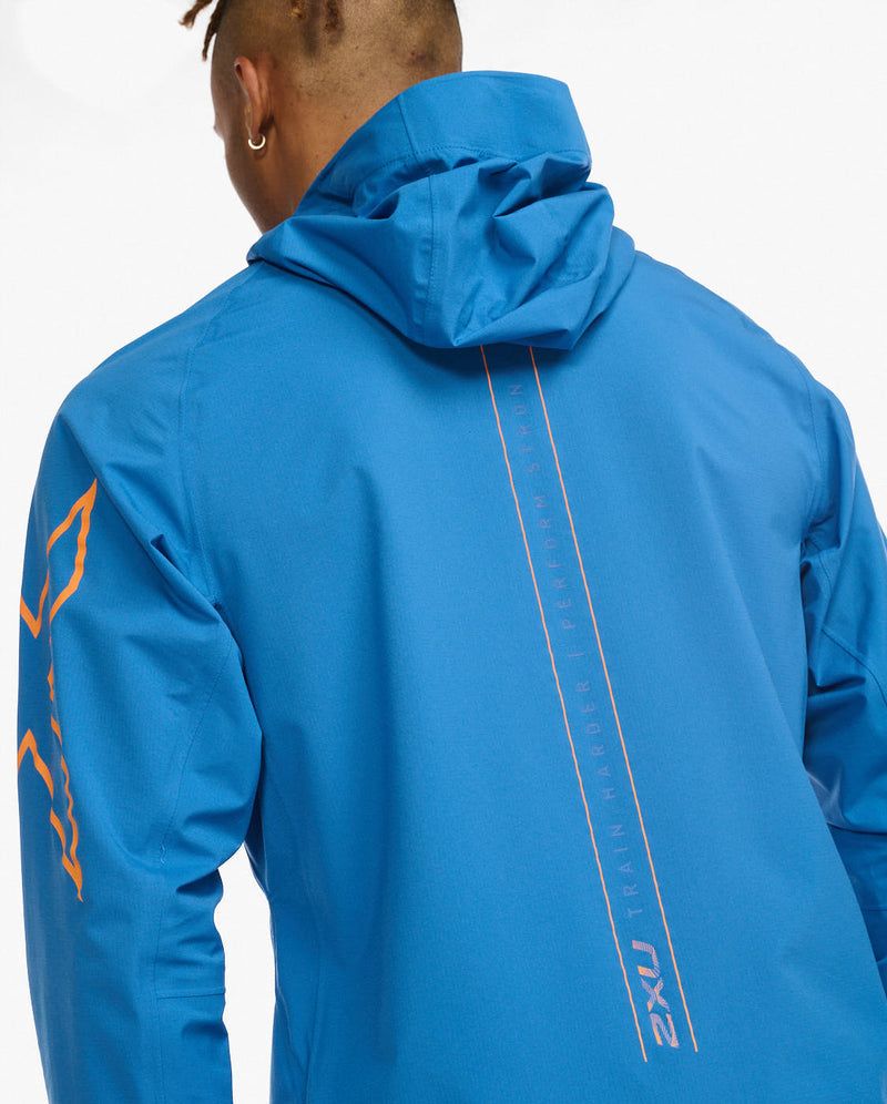 2XU M Light Speed Water Proof Run Jacket (Starling/Tumeric Reflective ...